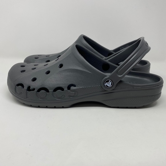 CROCS | Shoes | Crocs Mens Baya Clog Dark Grey Slides Sandals | Poshmark